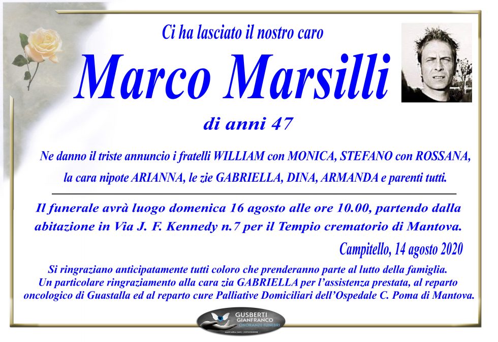 Marco Marsilli | Gusberti Onoranze Funebri